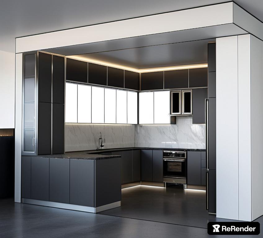 single-family-home in sleek-international - ReRender AI