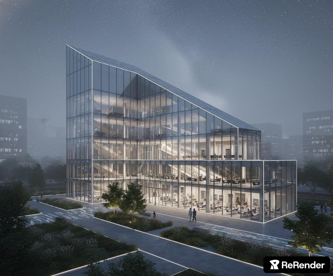 University In Smart City Style Rerender Ai