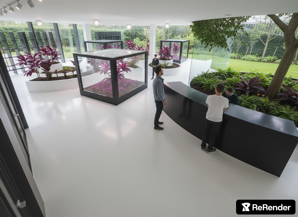 greenhouse in eco-futurism - ReRender AI