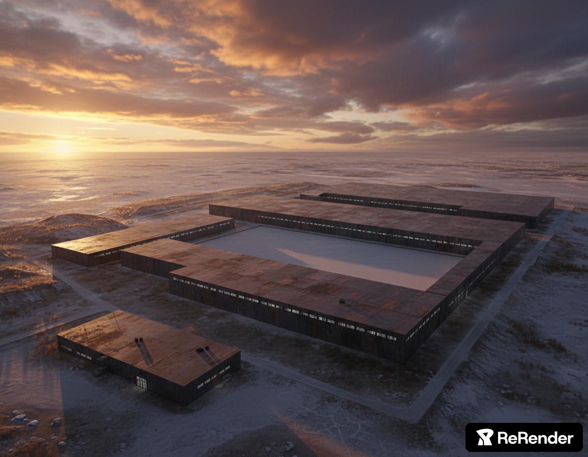 Factory in Sleek International style - ReRender AI