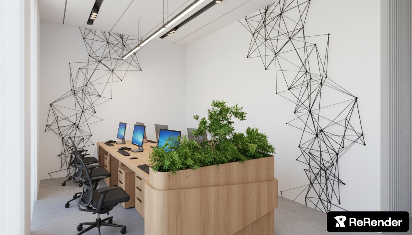 bank in glassy-minimalist - ReRender AI