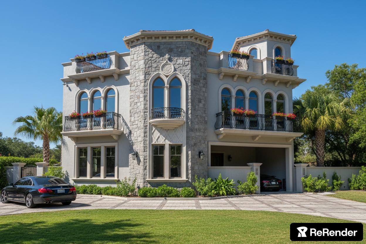 single-family-home in enchanting-gothic - ReRender AI